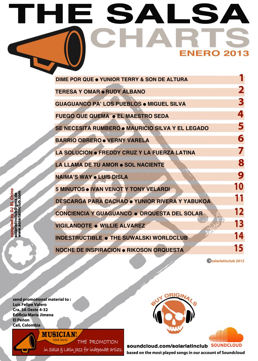 The Salsa Charts ENE 2013 | Solar Latin Club